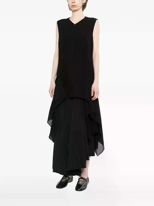 Yohji Yamamoto Ruffled Zip-up Top