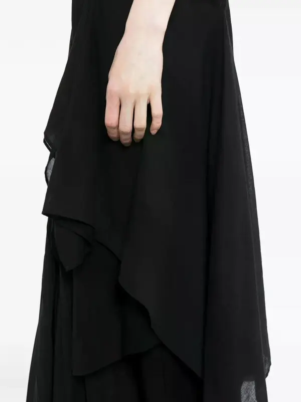 Yohji Yamamoto Ruffled Zip-up Top