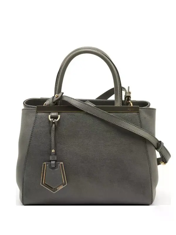 Fendi 2jours Leather Tote Bag