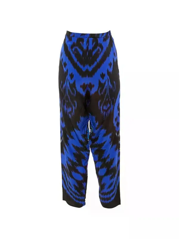 Emilio Pucci Silk Suzani Print Trousers