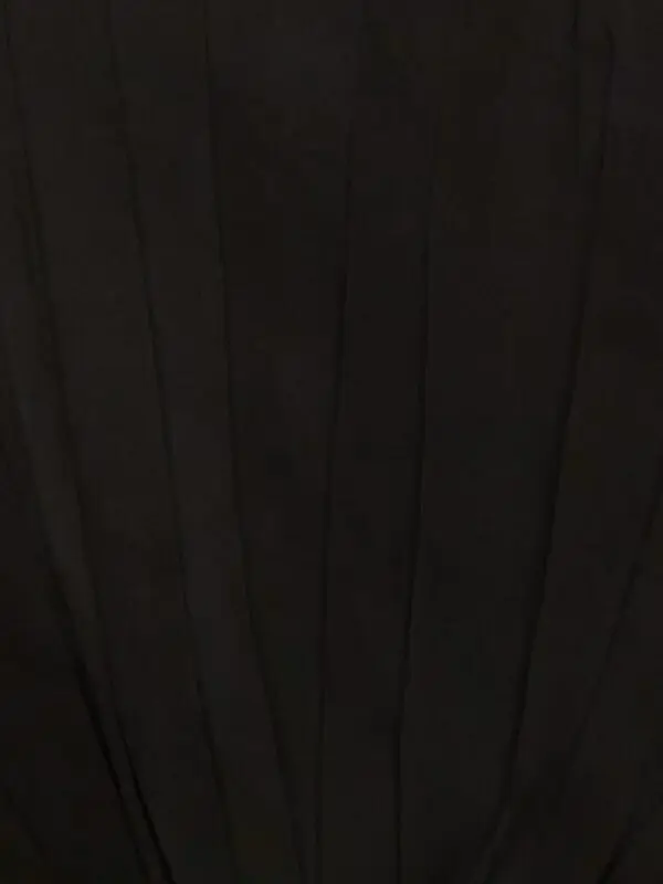 Sandro Pleated Lace-trim Maxi Dress