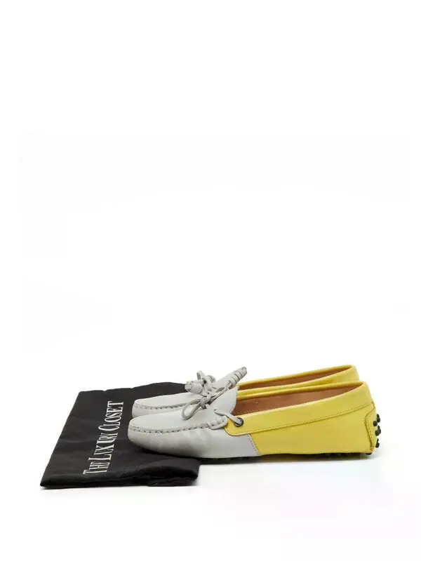 TOD'S Leather Loafers With Bow Detailing