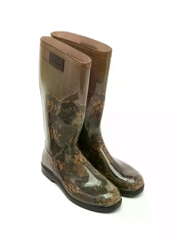 Valentino Garavani Lace Print Pull-on Boots