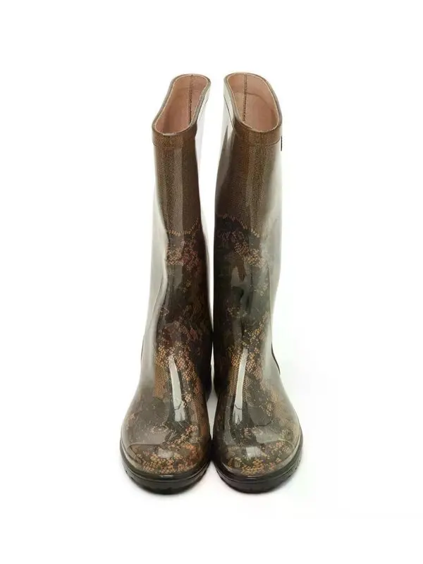 Valentino Garavani Lace Print Pull-on Boots