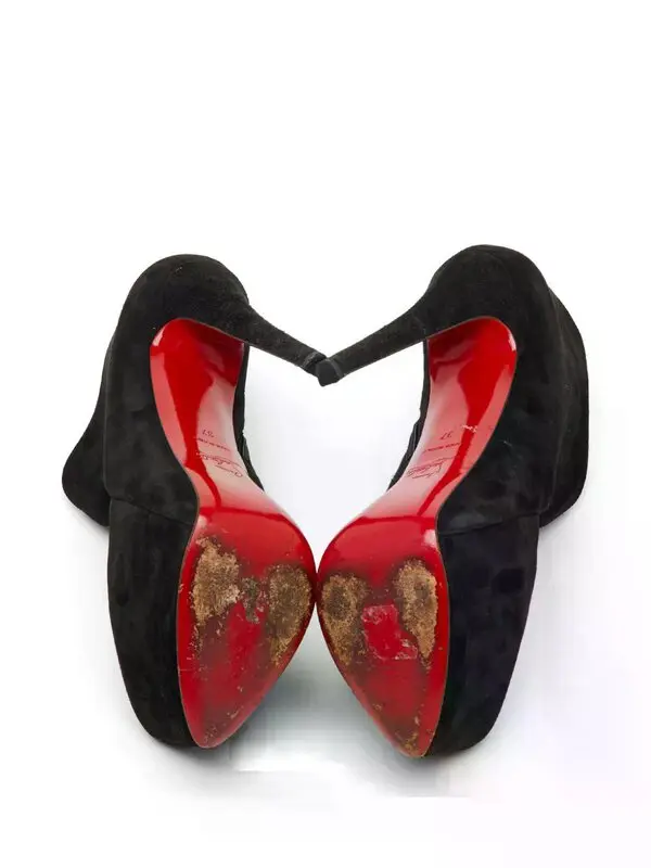 CHRISTIAN LOUBOUTIN Suede Platform Pumps