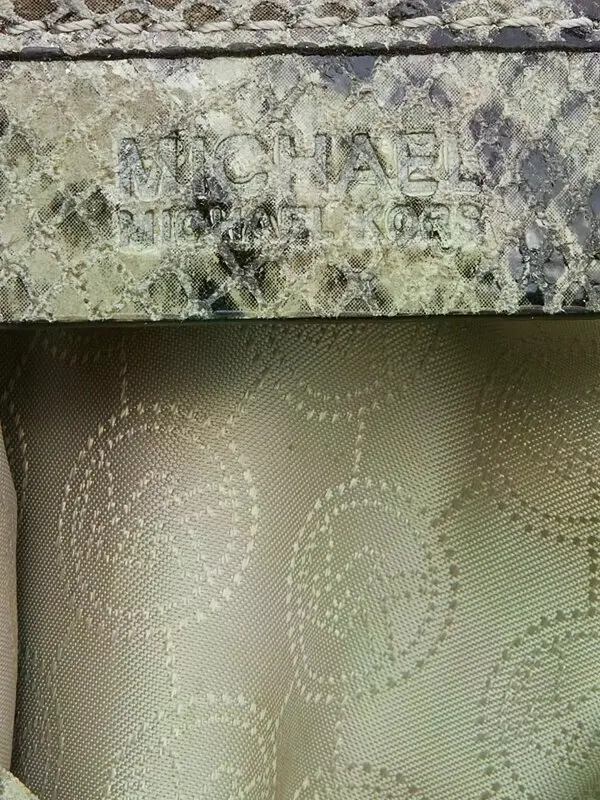 Michael Kors Python-effect Leather Tote Bag