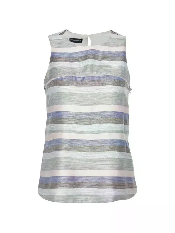 Emporio Armani Striped Sleeveless Top