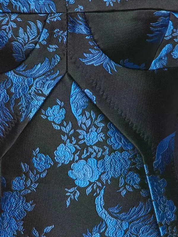 Stella McCartney Floral Jacquard Bustier Midi Dress