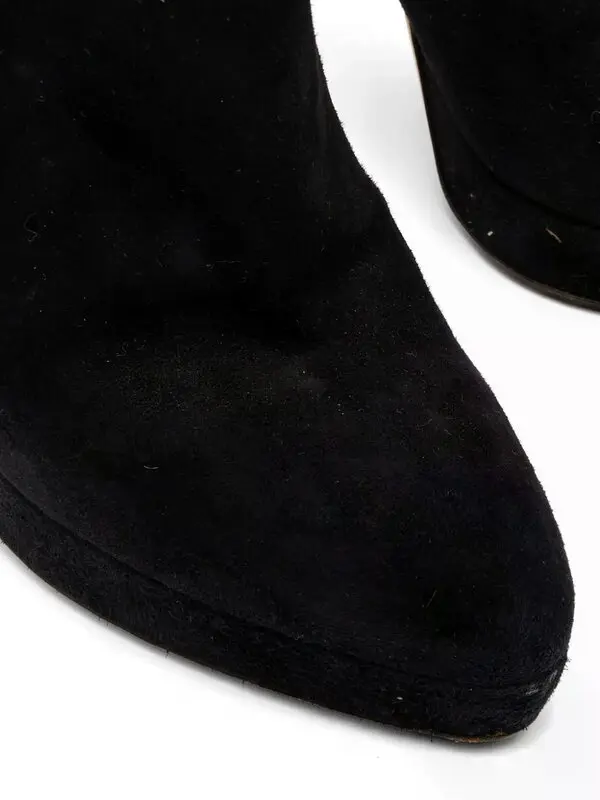 Gucci Suede Platform Ankle Boots