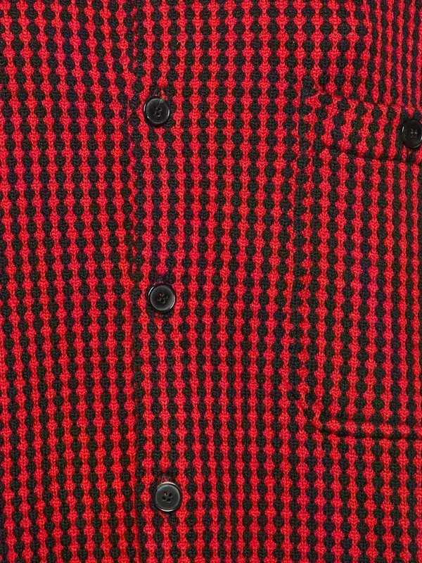 Missoni Patterned Knit Cardigan - Red