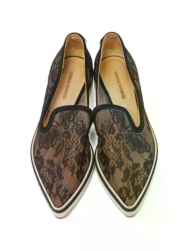 NICHOLAS KIRKWOOD Alona Lace Sneakers - Black