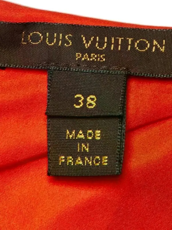 LOUIS VUITTON Pleated Wool Midi Skirt