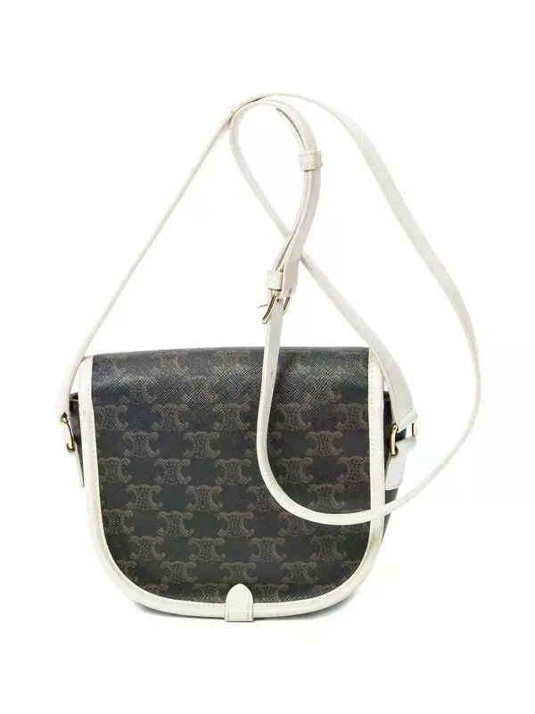 Celine Monogram Pattern Crossbody Bag - Brown