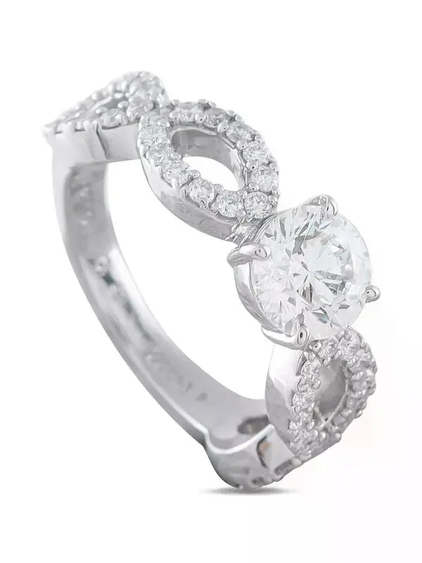 LB EXCLUSIVE Platinum Diamond Ring - Silver