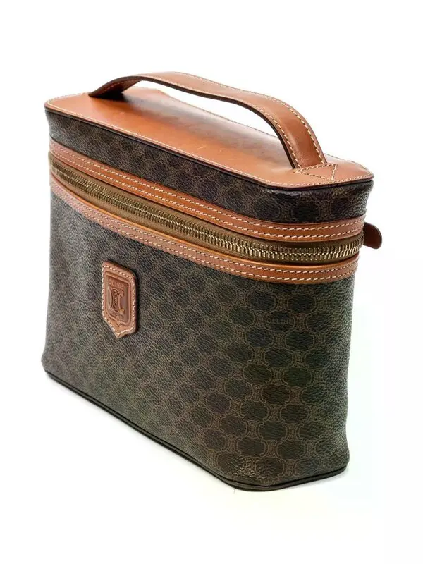 Celine Macadam Leather-trim Handbag