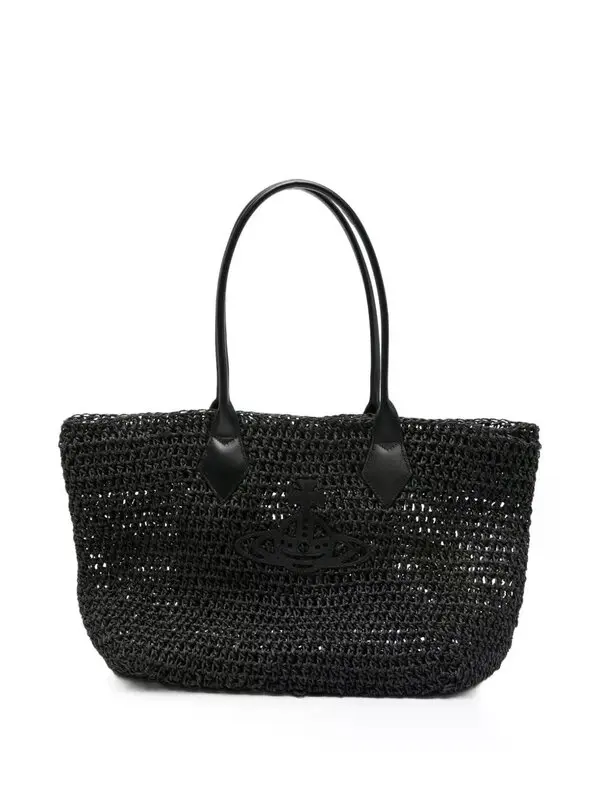 VIVIENNE WESTWOOD Small Alana Woven Tote Bag