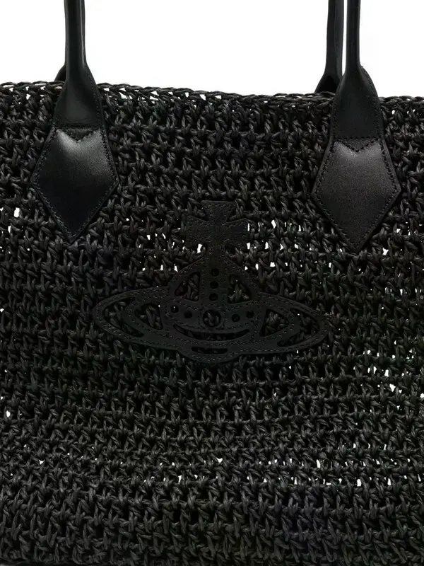 VIVIENNE WESTWOOD Small Alana Woven Tote Bag