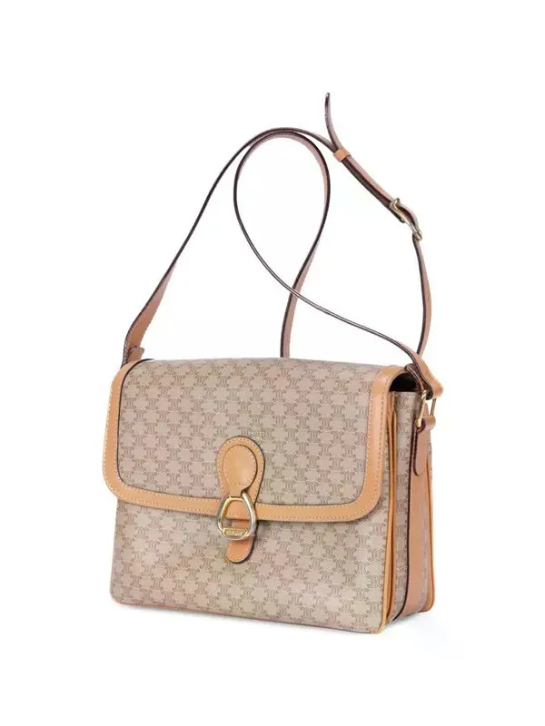 Celine Triomphe Canvas Crossbody Bag - Neutrals
