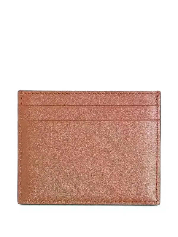 Valentino Garavani Vlogo Walk Card Holder In Calfskin - Brown
