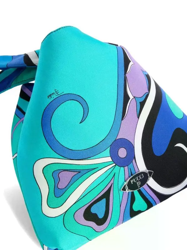 Emilio Pucci Orchidee Print Tote Bag - Blue
