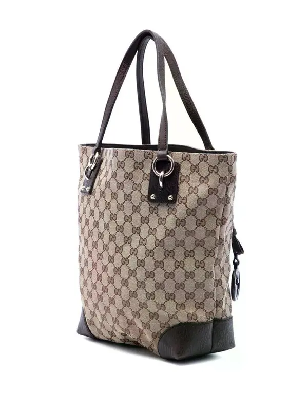 Gucci Gg Canvas Gg Charm Tote Bag