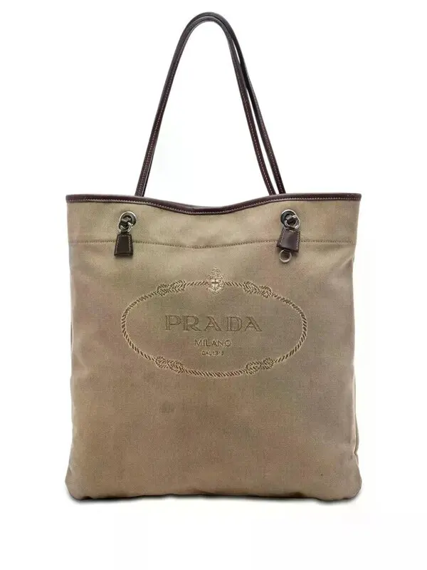 Prada Canapa Logo Tote Bag