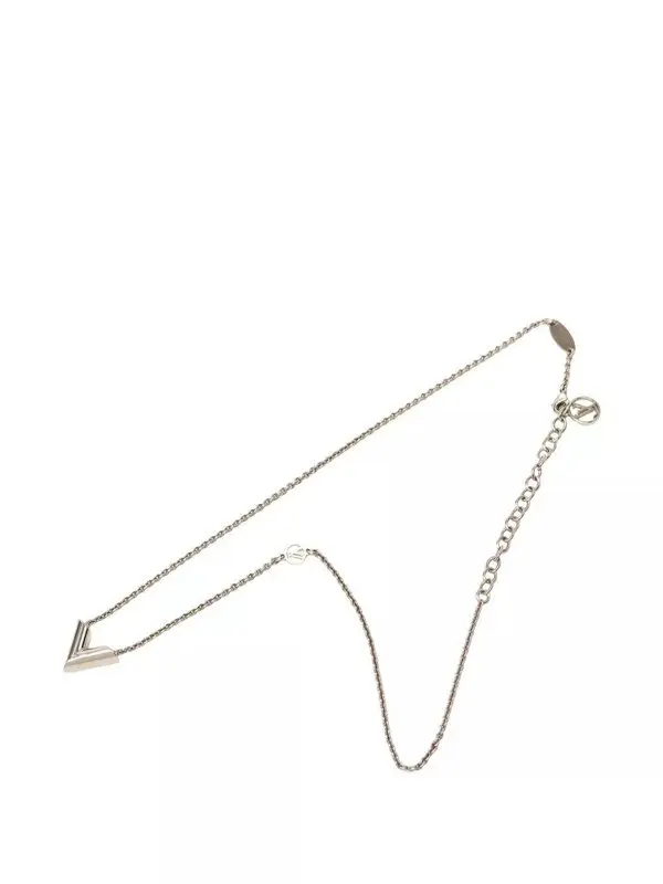 LOUIS VUITTON Essential V Supple Necklace - Silver
