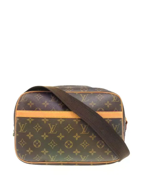 LOUIS VUITTON Monogram Reporter Pm Crossbody Bag - Brown