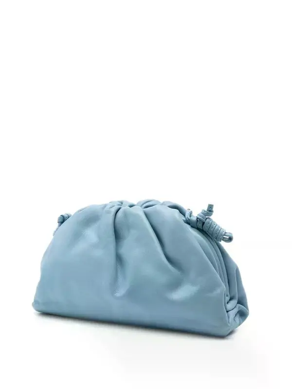 Bottega Veneta Lambskin Mini Pouch Crossbody Bag - Blue
