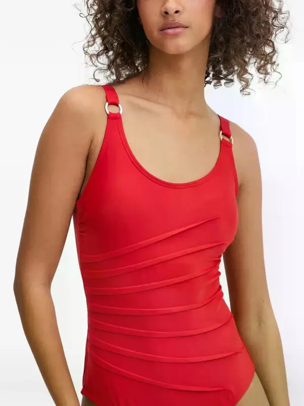 Dkny Pleated Ring Detail Swimsuit