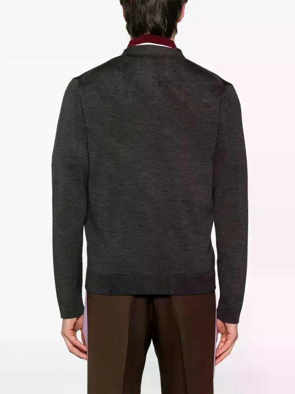Gucci Logo-embroidered Wool Cardigan