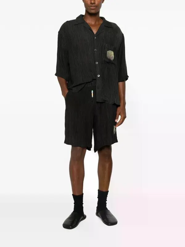 MISBHV Crinkled Smile Print Shirt