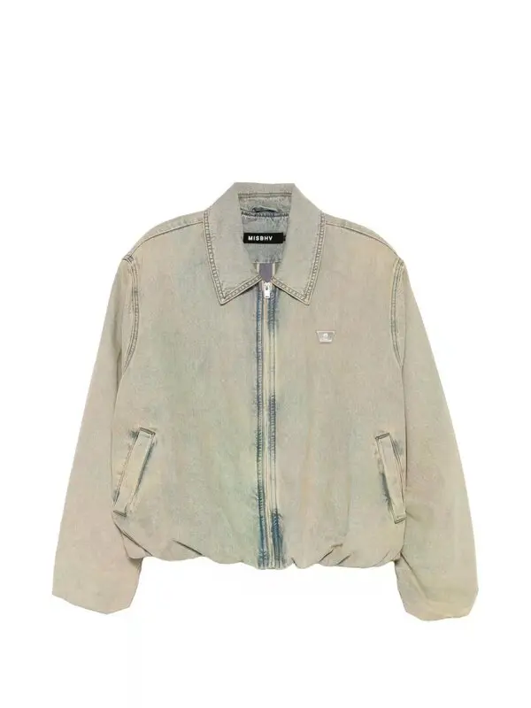 MISBHV Beige Zip-fastening Denim Jacket