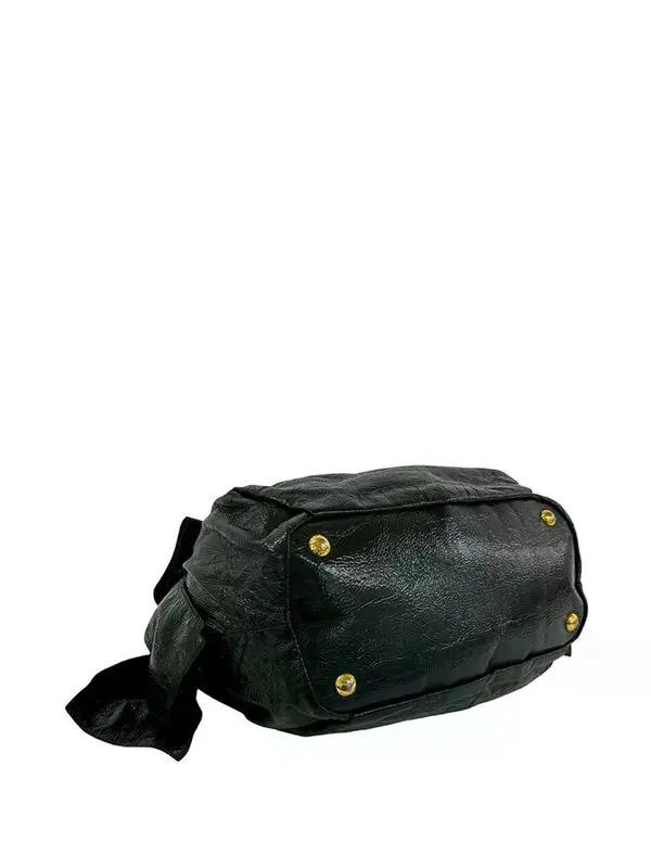 Prada Vernice Gaufre Bow Satchel