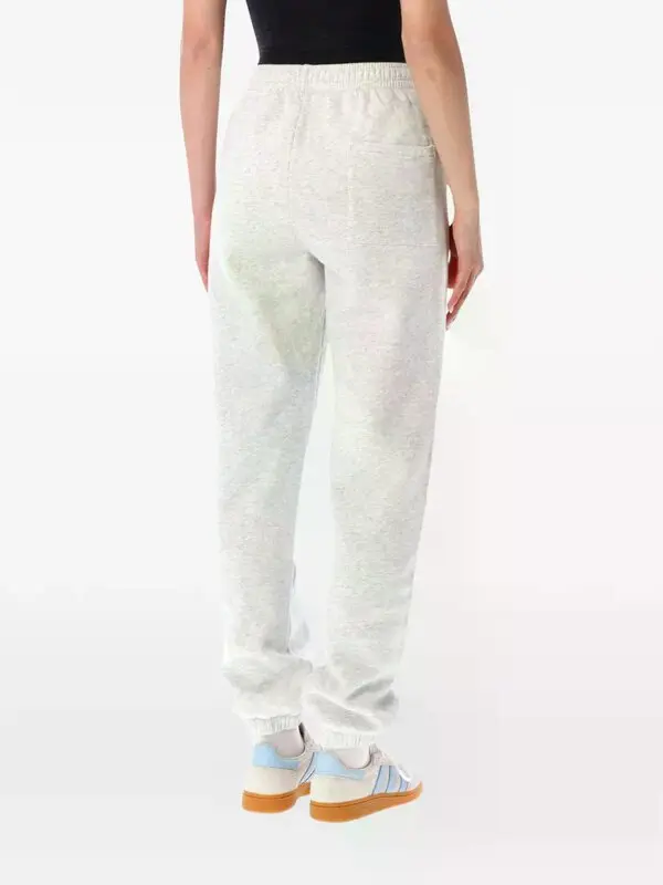SPORTY & RICH Logo-print Elasticated-waist Track Pants - Grey