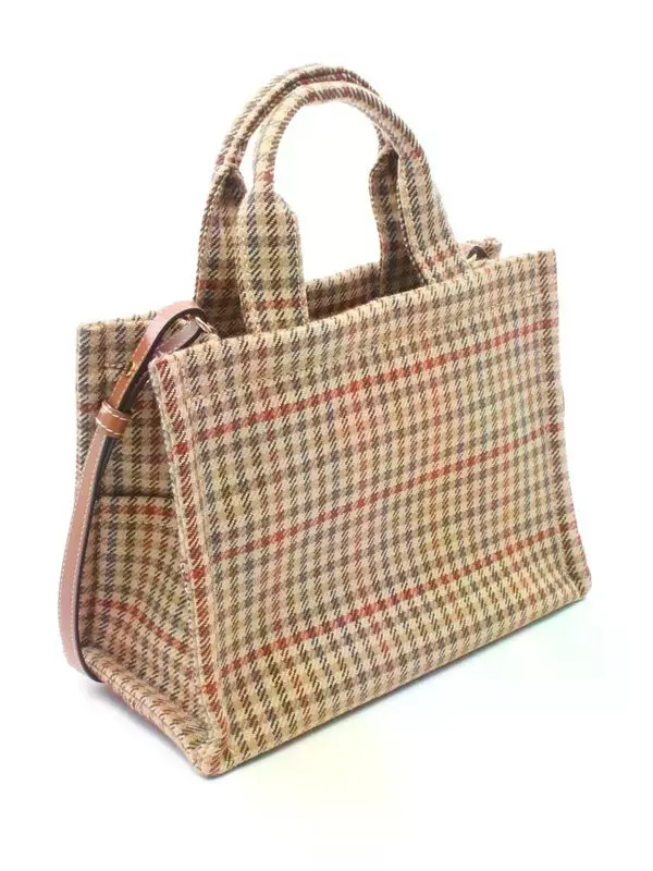 Celine Small Tweed Triomphe Cabas Thais Tote Satchel