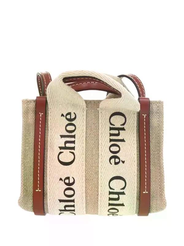 Chloé Woody Nano Satchel - Neutrals