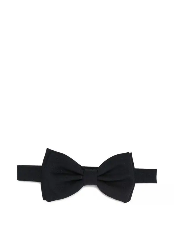 LARDINI Textured Bow Tie - Blue