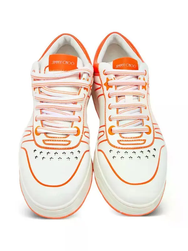 JIMMY CHOO Hawaii/f Leather Sneakers