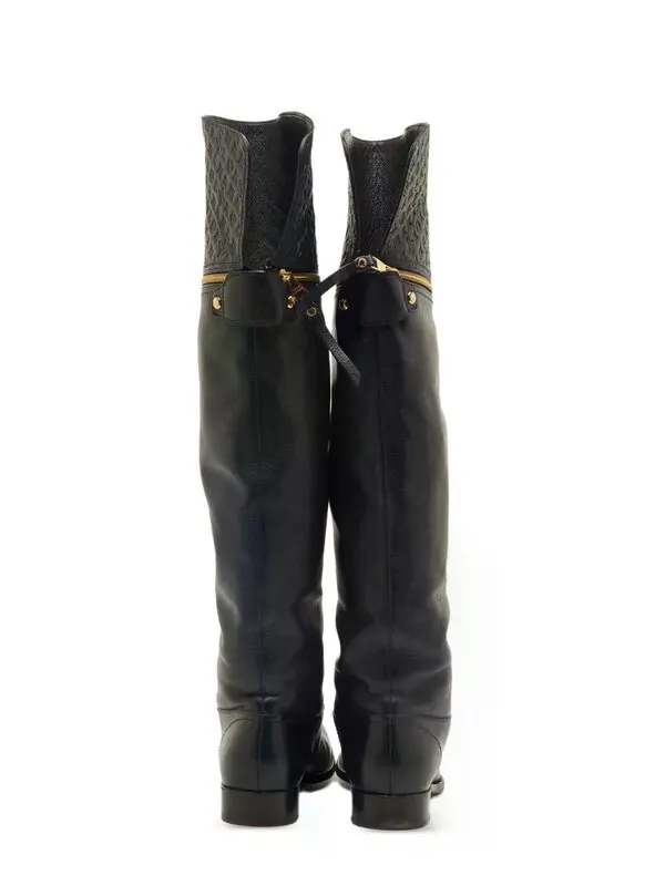 LOUIS VUITTON Monogram Leather Boots