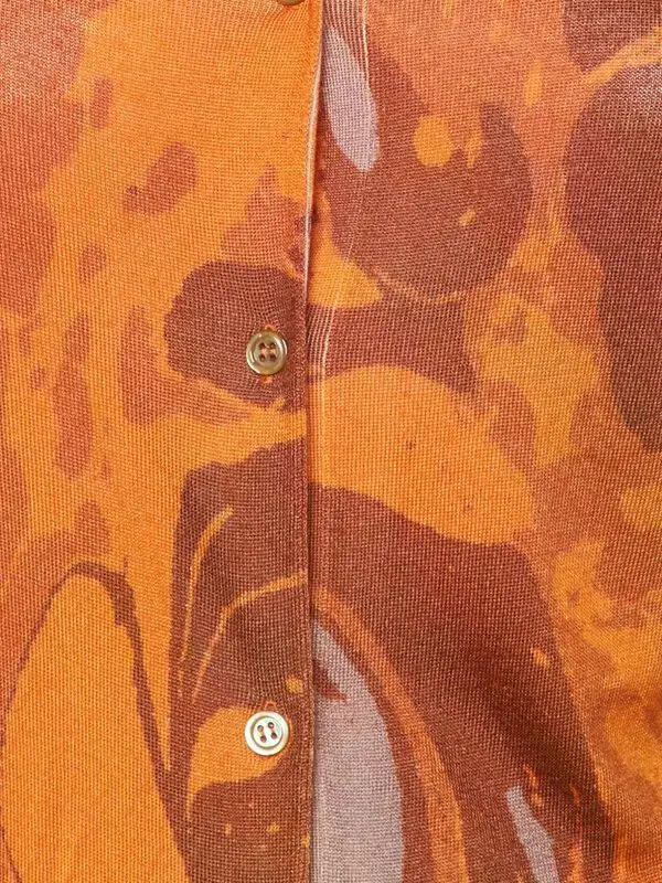 Bottega Veneta Printed Long-sleeve Cardigan