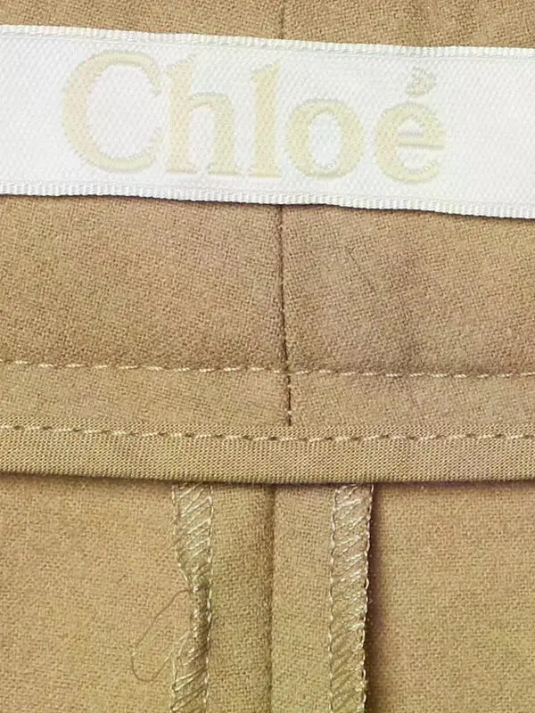 Chloé Pleated Wool Trousers