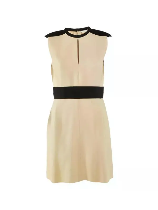 Chloé Sleeveless Contrast-panel Midi Dress