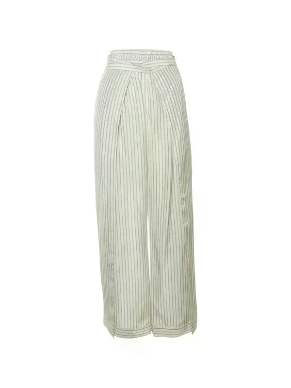 Chloé Striped Tie-detail Palazzo Pants