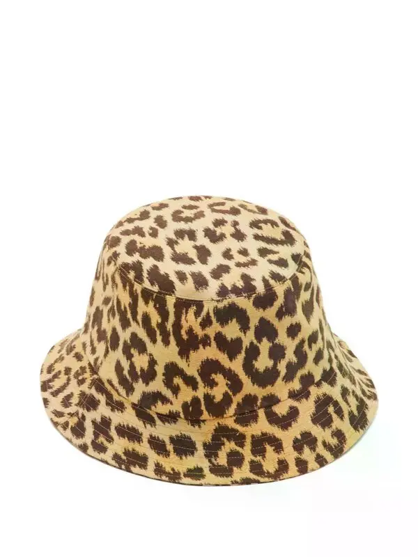 Dior Oblique Leopard-print Bucket Hat - Neutrals