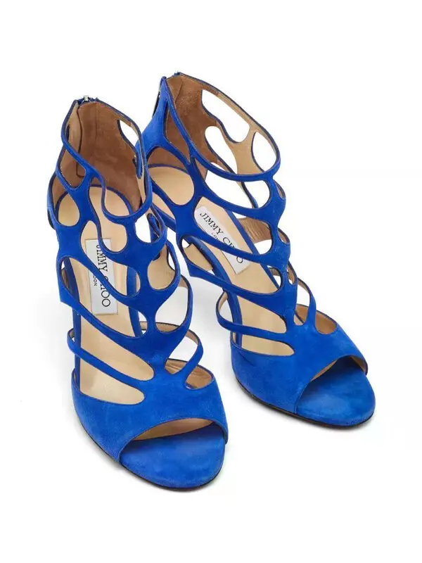 JIMMY CHOO Ren Caged Stiletto Sandals