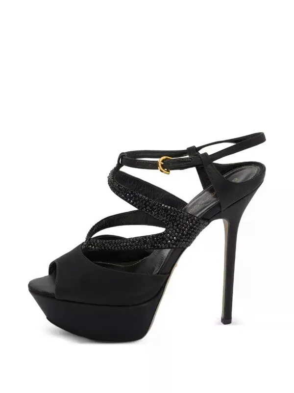 SERGIO ROSSI Embellished Platform Sandals