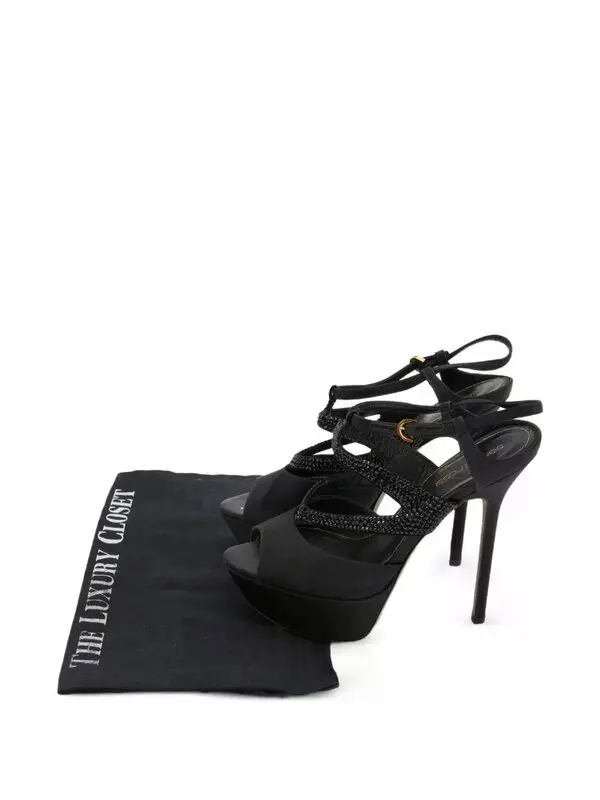 SERGIO ROSSI Embellished Platform Sandals