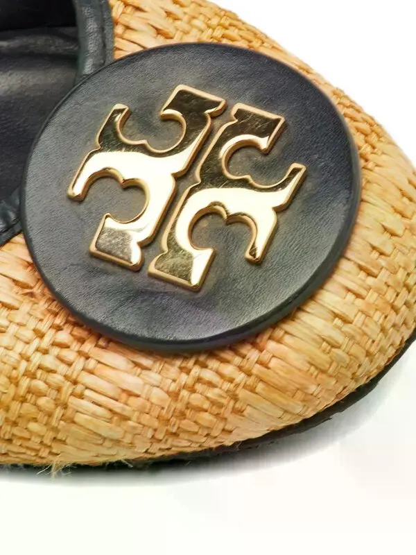 Tory Burch Reva Raffia Ballet Flats