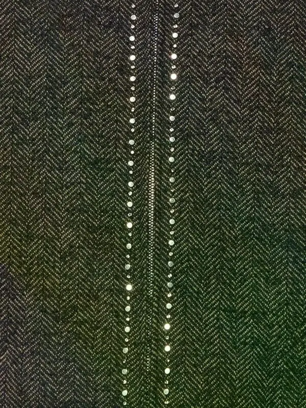 Valentino Garavani Studded Herringbone Tweed Jacket